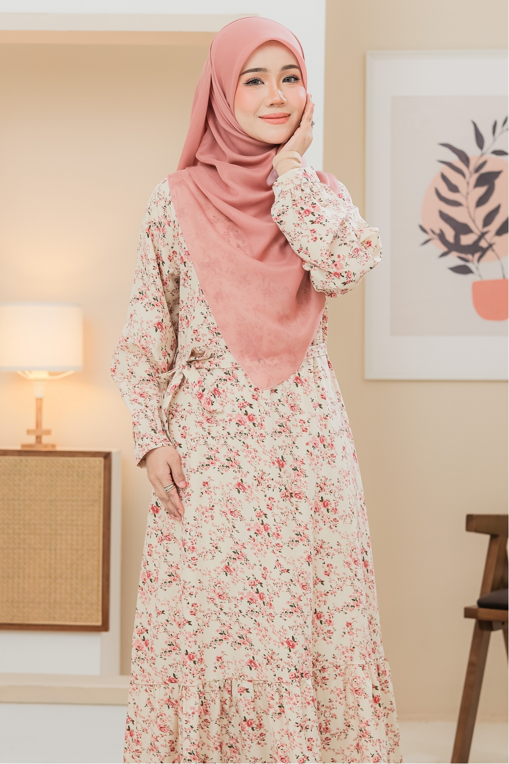 SAMARA - Calla Dress in Peachy